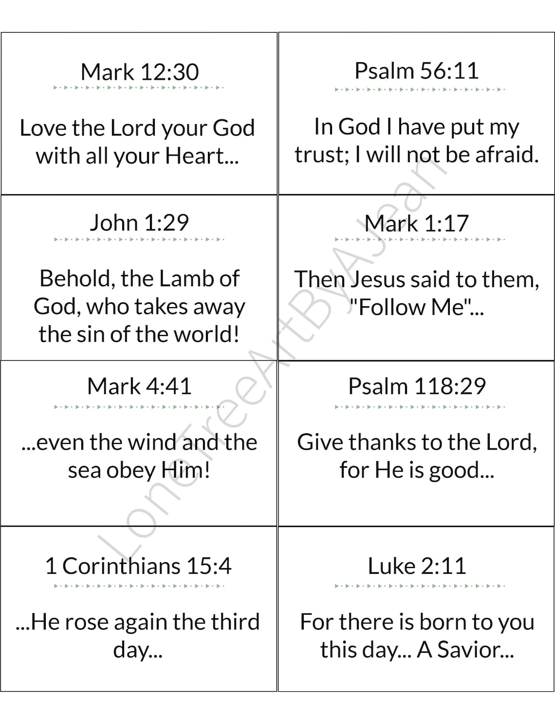 Preschool Bible Verse Memory Cards, Help Kids Learn Foundational Verses ...