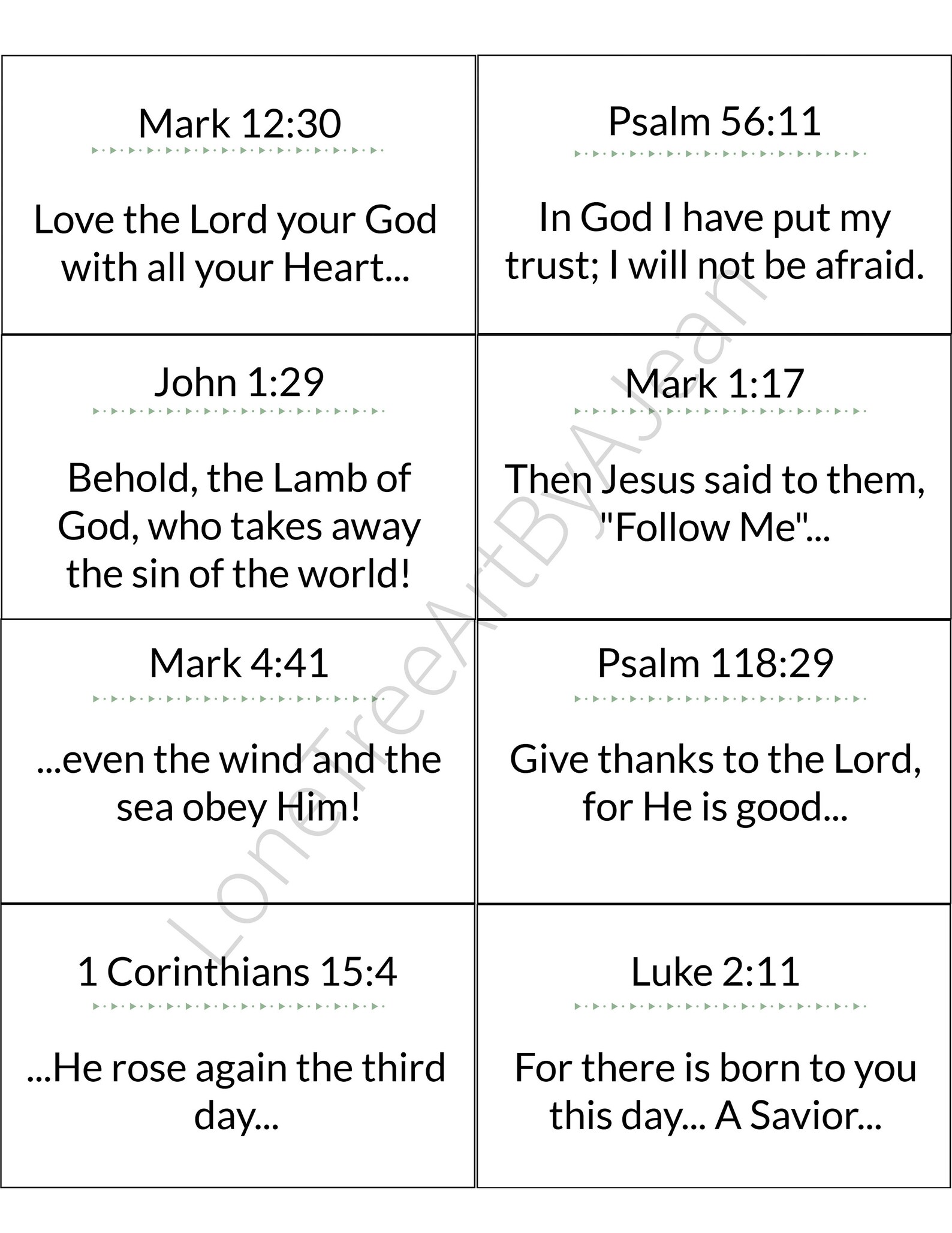 Preschool Bible Verse Memory Cards, Help Kids Learn Foundational Verses ...