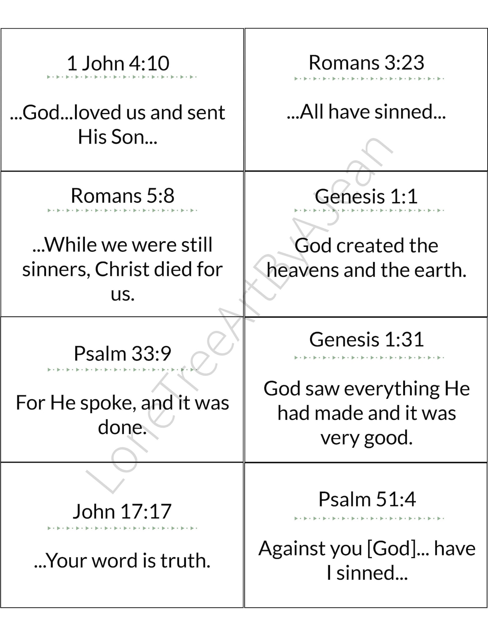 Preschool Bible Verse Memory Cards, Help Kids Learn Foundational Verses ...