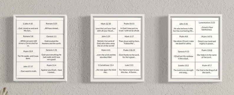 Preschool Bible Verse Memory Cards, Help Kids Learn Foundational Verses ...