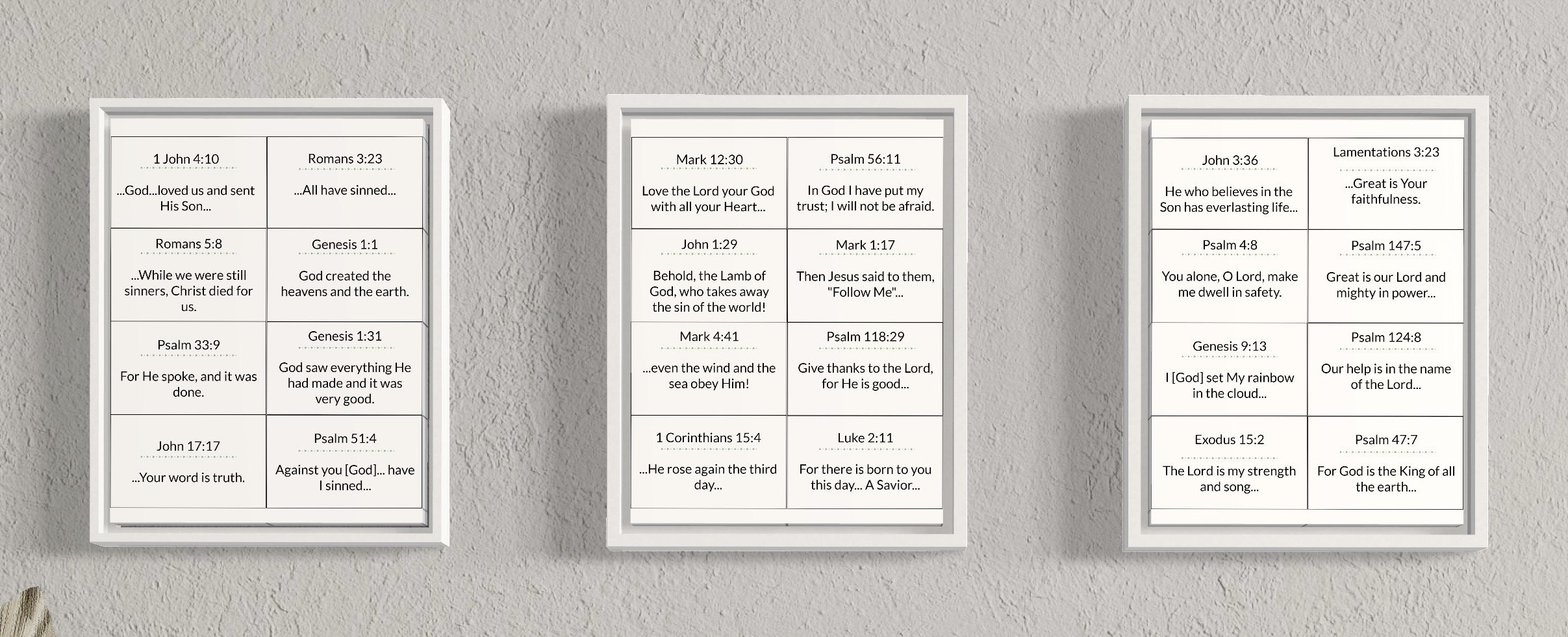 Preschool Bible Verse Memory Cards, Help Kids Learn Foundational Verses ...