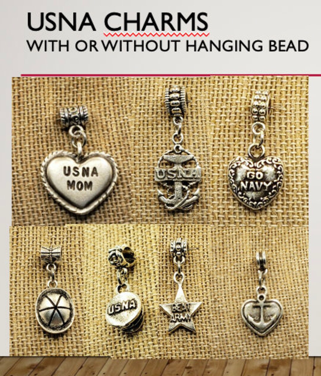 NEW!! Hanging Charms - Exclusive USNA and Navy Charms - Etsy