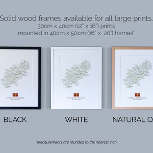 Northamptonshire County Map // Framed Map of Northamptonshire ...