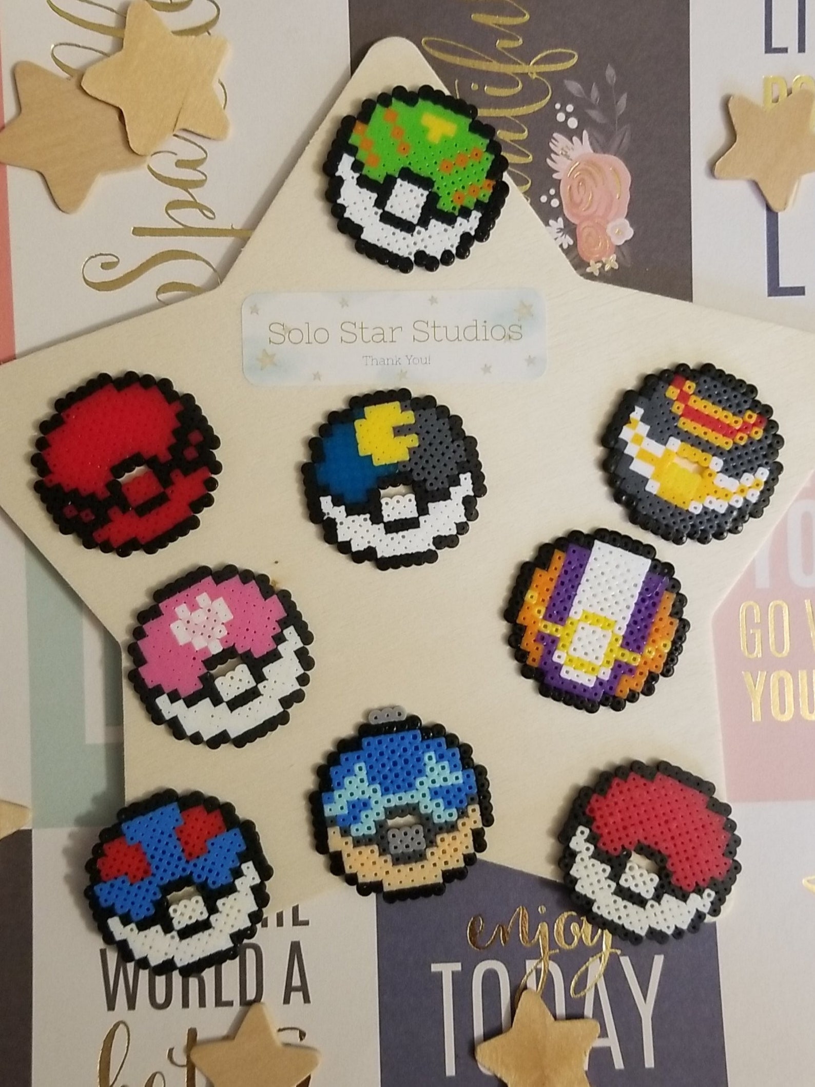 Pokeball Fuse Bead Template Digital Download Template for Perler Beads ...