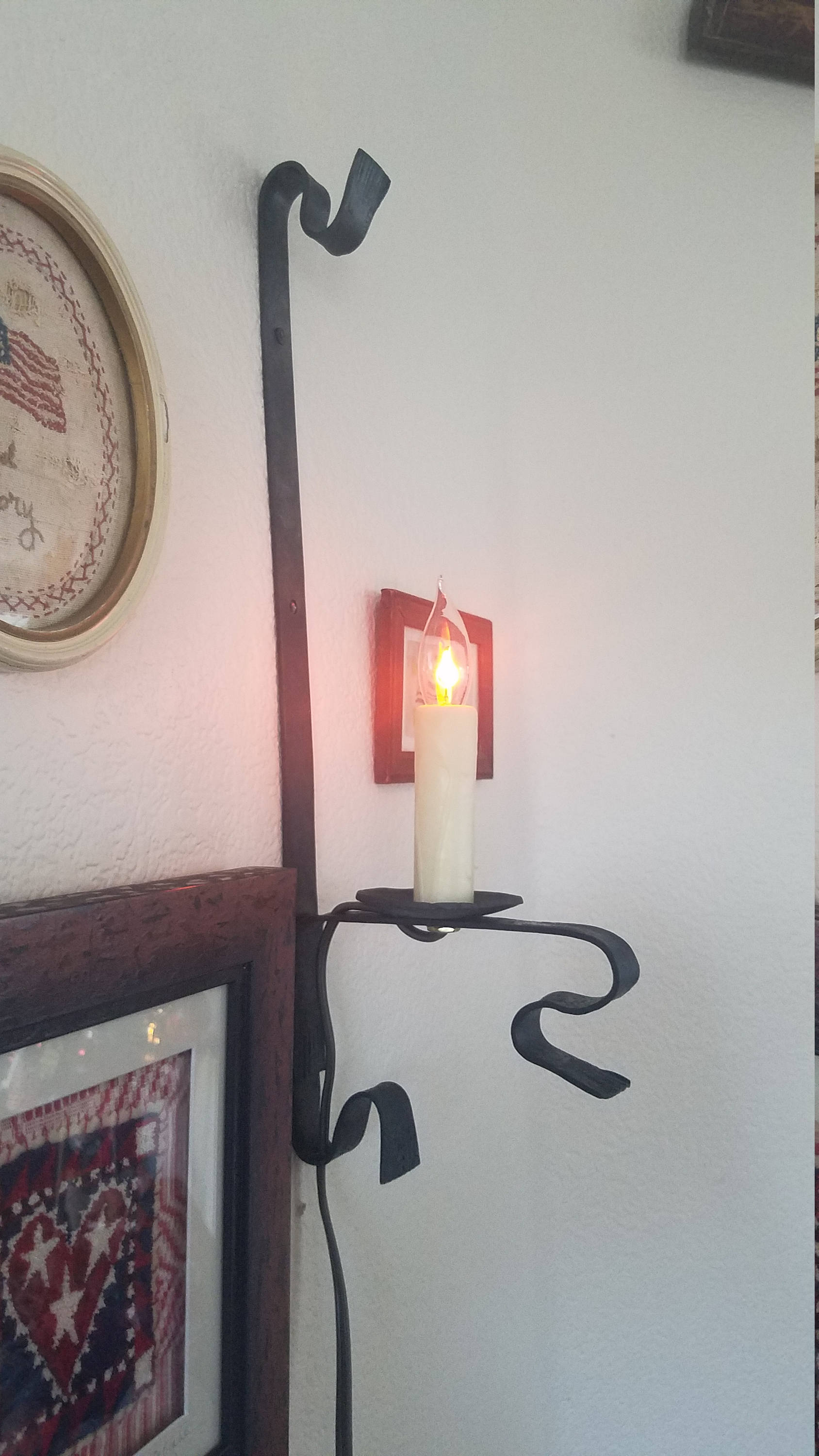 Hand Forged Strap Lamp - Etsy