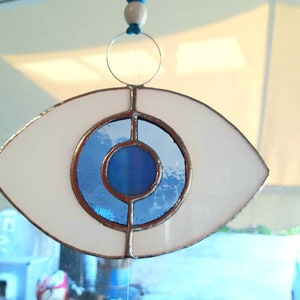 Stained glass Eye suncatcher Good luck eye suncatcher Good | Etsy