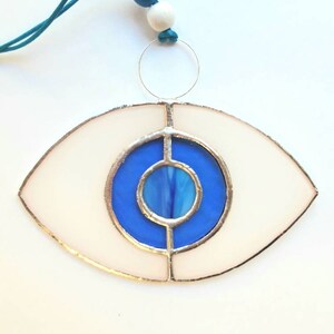 Stained glass Eye suncatcher Good luck eye suncatcher Good | Etsy