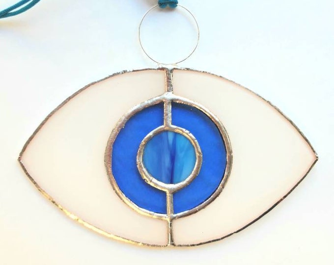Stained Glass Eye Suncatcher Good Luck Eye Suncatcher Good - Etsy