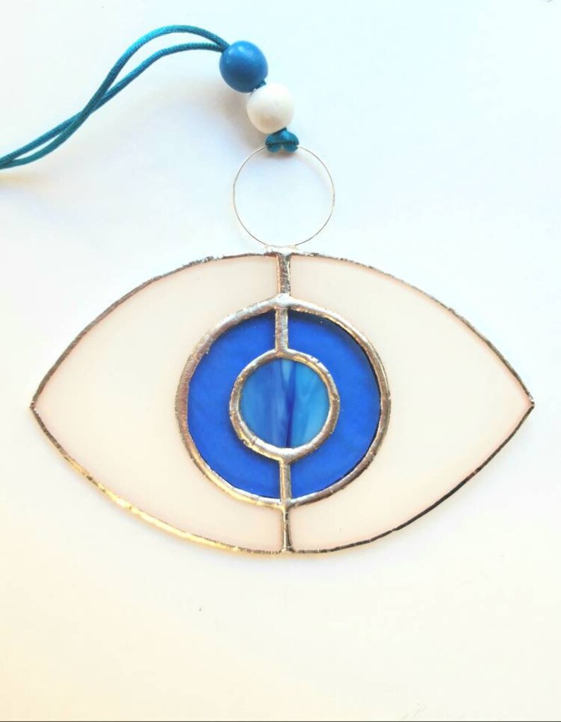 Stained Glass Eye Suncatcher Good Luck Eye Suncatcher Good - Etsy