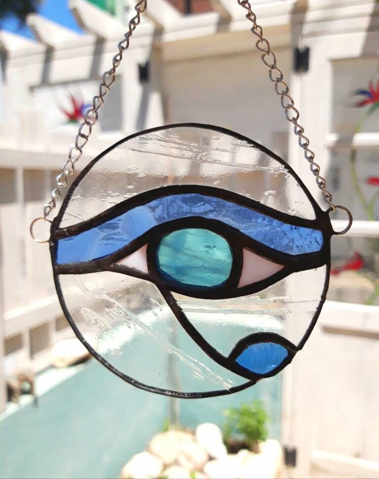 Evil Eye Stained Glass Suncatcher Glass Eye Wall Hanging - Etsy