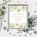 Baptism Welcome Sign, Floral Baptsim Sign, Baptism Decoration, Edit ...