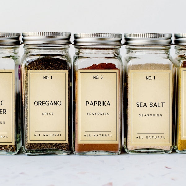 Diy Spice Labels - Etsy
