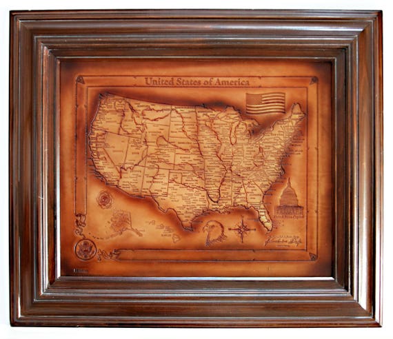 United States of America Map | Etsy
