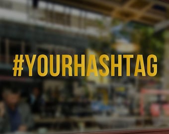 Instagram Hashtag Decal - Etsy