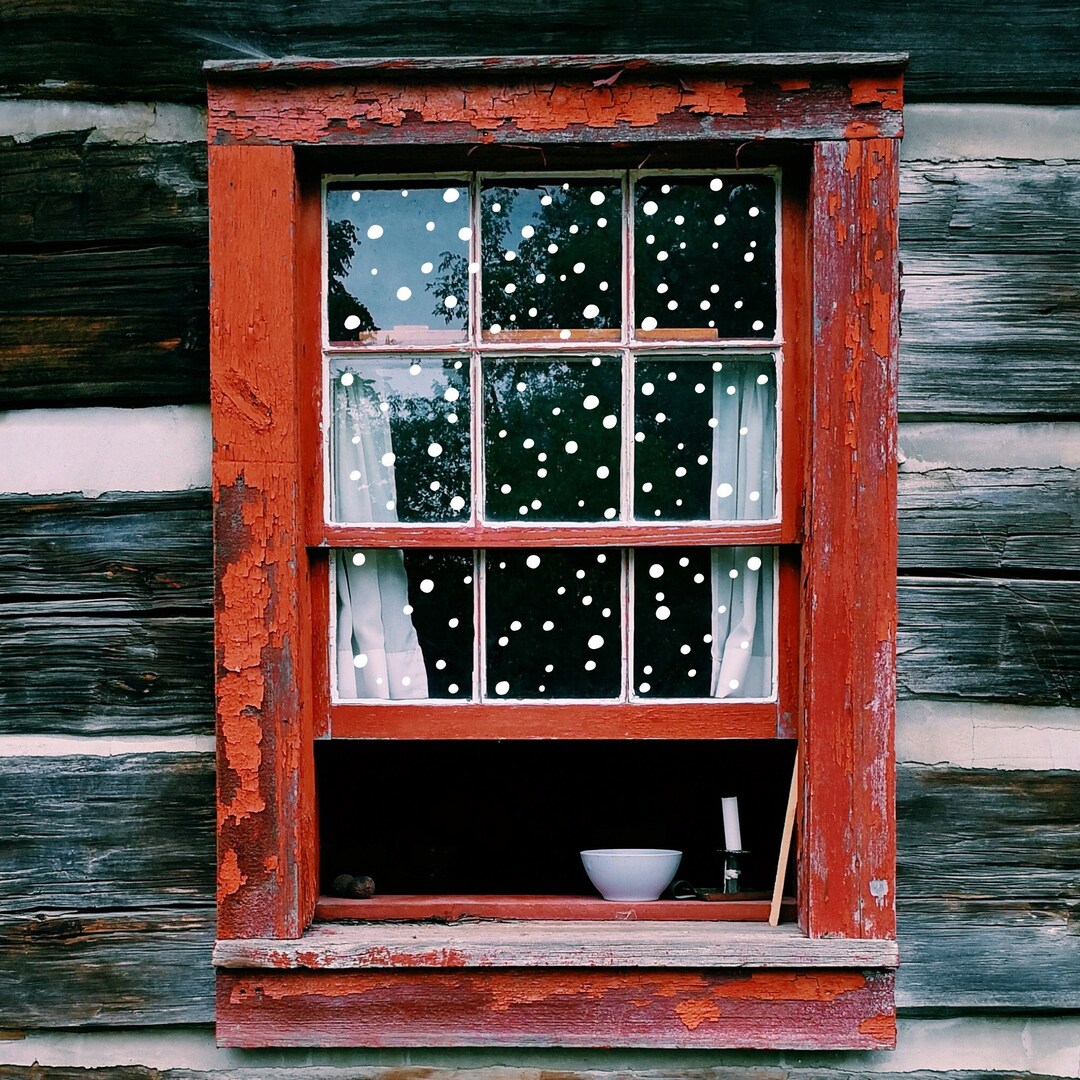 Snowflake Window Stickers, Reusable Window Clings, Christmas Window ...