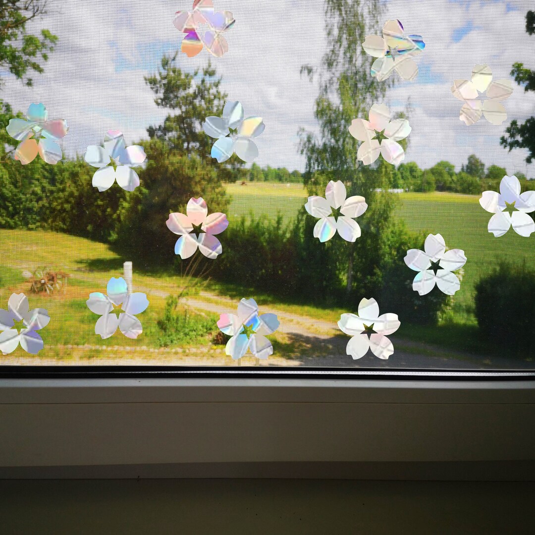 Suncatcher Stickers for Windows 15 Sakura Blossom Rainbow Maker Decal ...