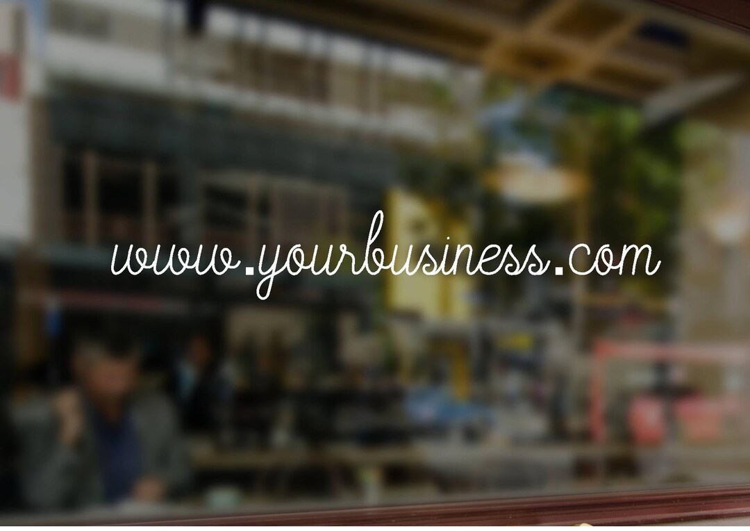 Custom Website Window Decal: Storefront Business Sticker - Etsy