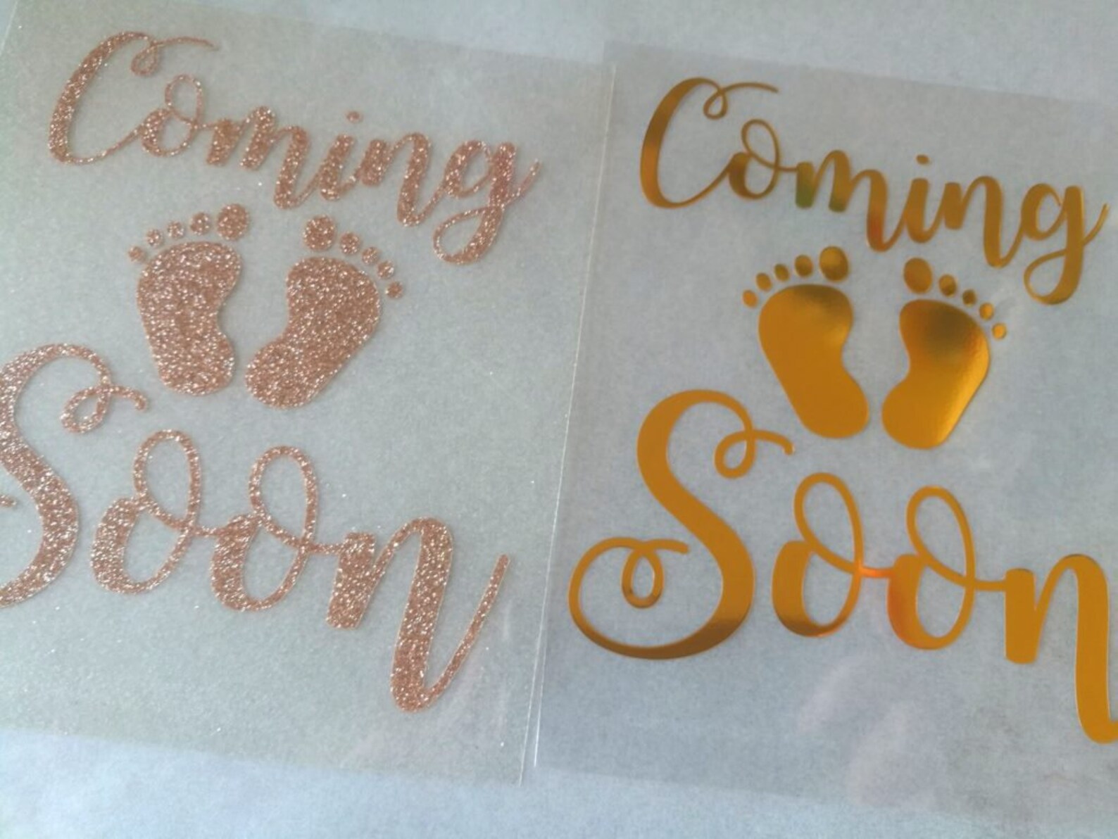 Pregnancy Iron on Decal Coming Soon Patch Baby Feet Mommy - Etsy