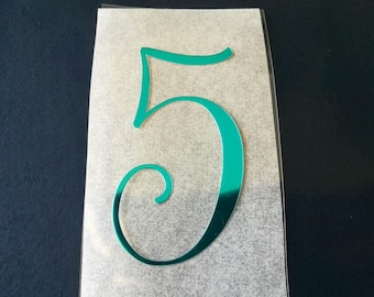 Glitter Iron on Numbers Customized Decal Custom Number Heat - Etsy