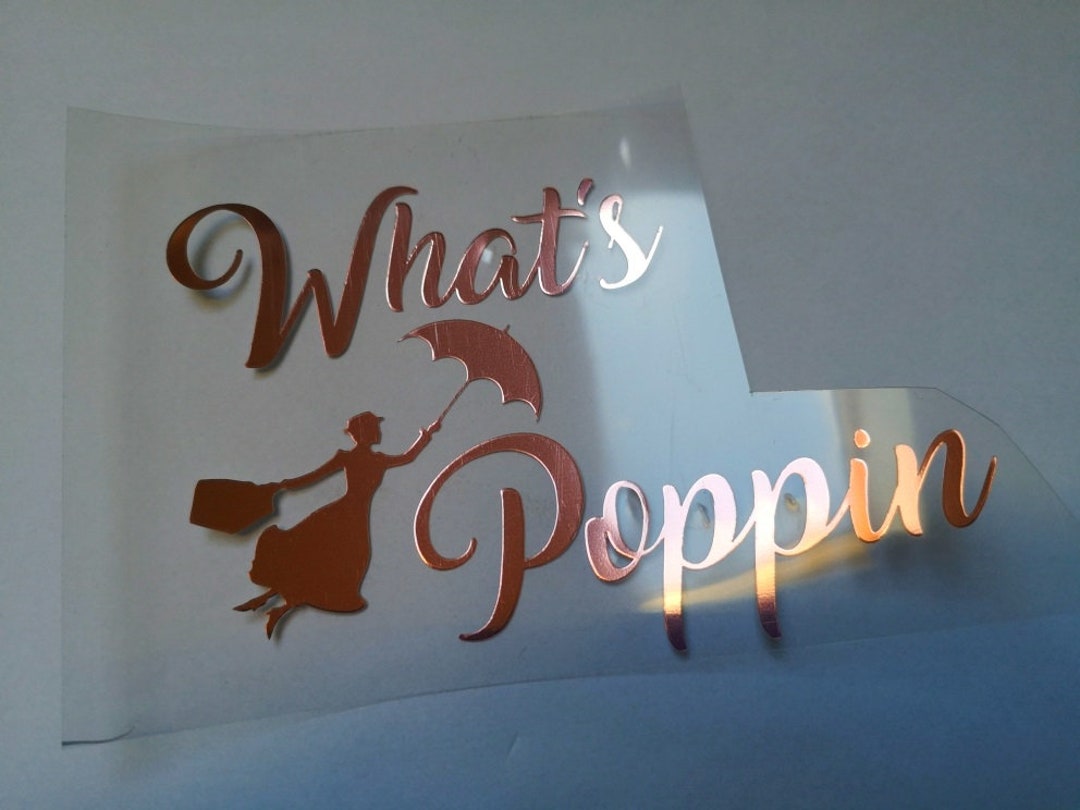 Whats Poppin Iron on Decal: Mary Poppins Heat Transfer - Etsy