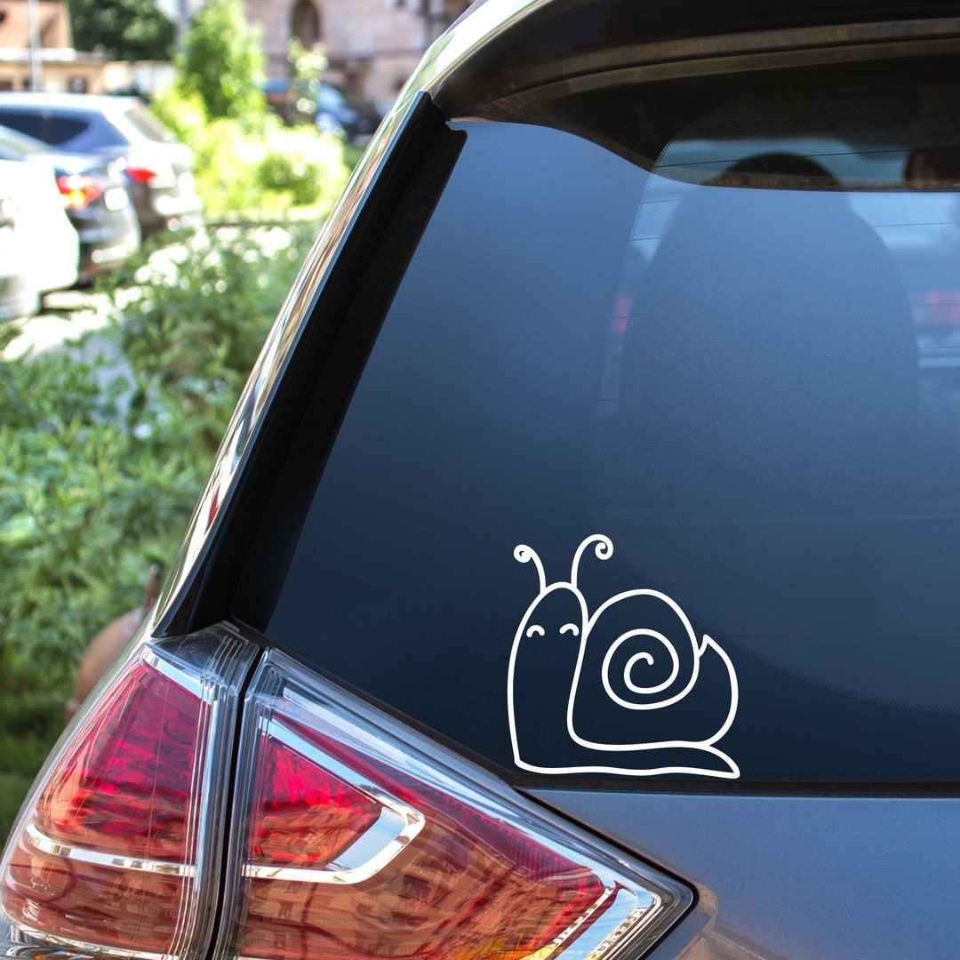 Car Decal, Cute Animal Sticker, Snail Cat Elephant Monkey Piggy Turtle ...