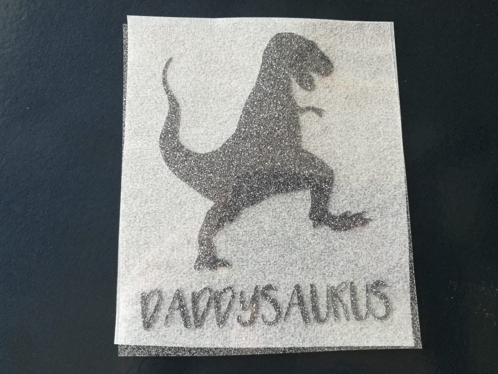 Daddysaurus Iron on Decal Daddy T-rex Heat Transfer Patch - Etsy