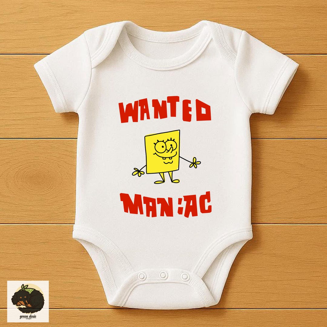 Wanted Maniac Baby Bodysuit - Etsy
