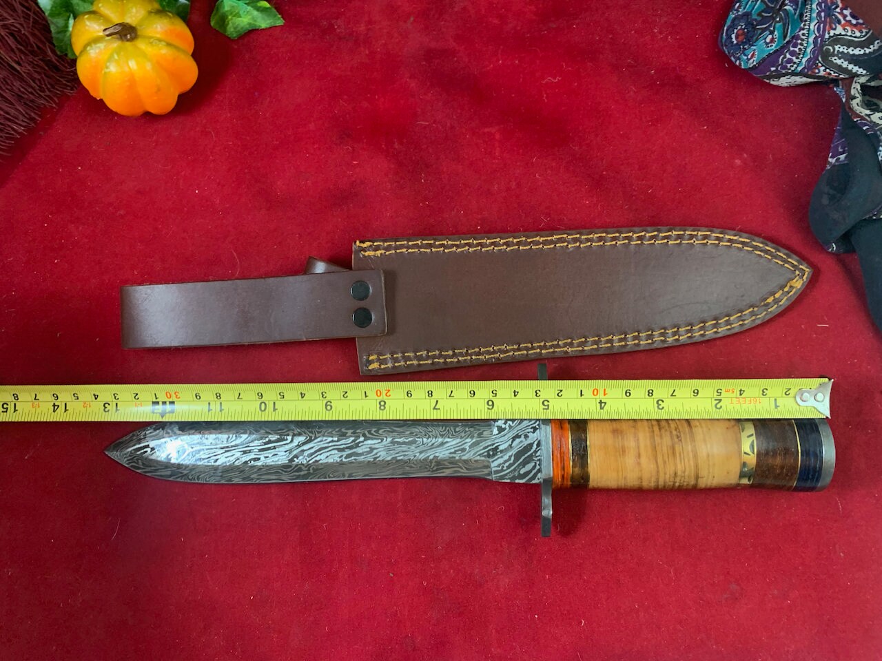 Stunning Hand Forged Damascus Steel Athame/Dagger Double - Etsy France