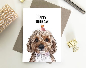 Cavapoo Birthday Invitation - Etsy