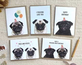 Pug Card | Etsy