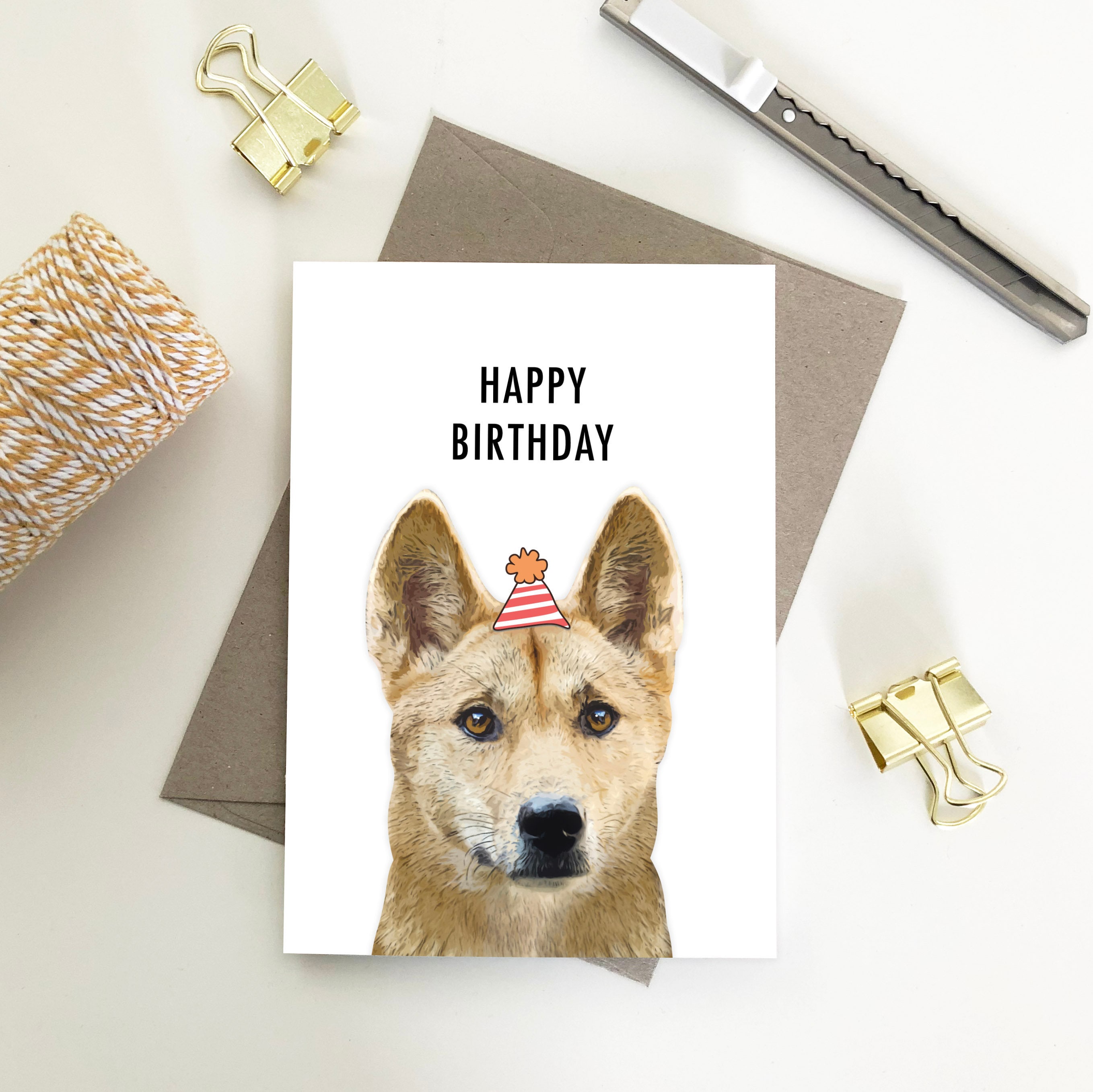 Dingo Happy Birthday Eco Friendly Recycled Paper Cards | Etsy