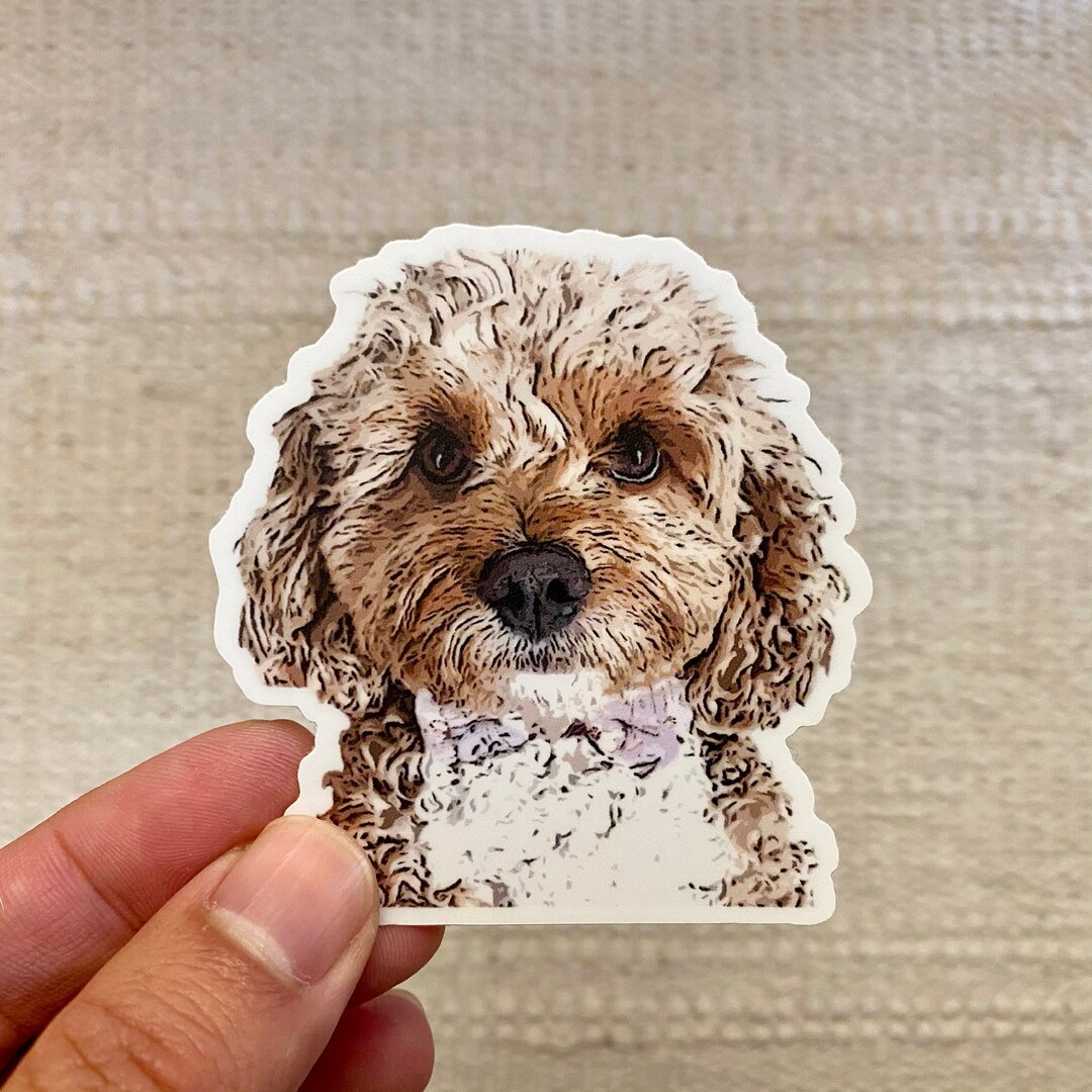 Cavoodle, Dog Vinyl Sticker - Etsy