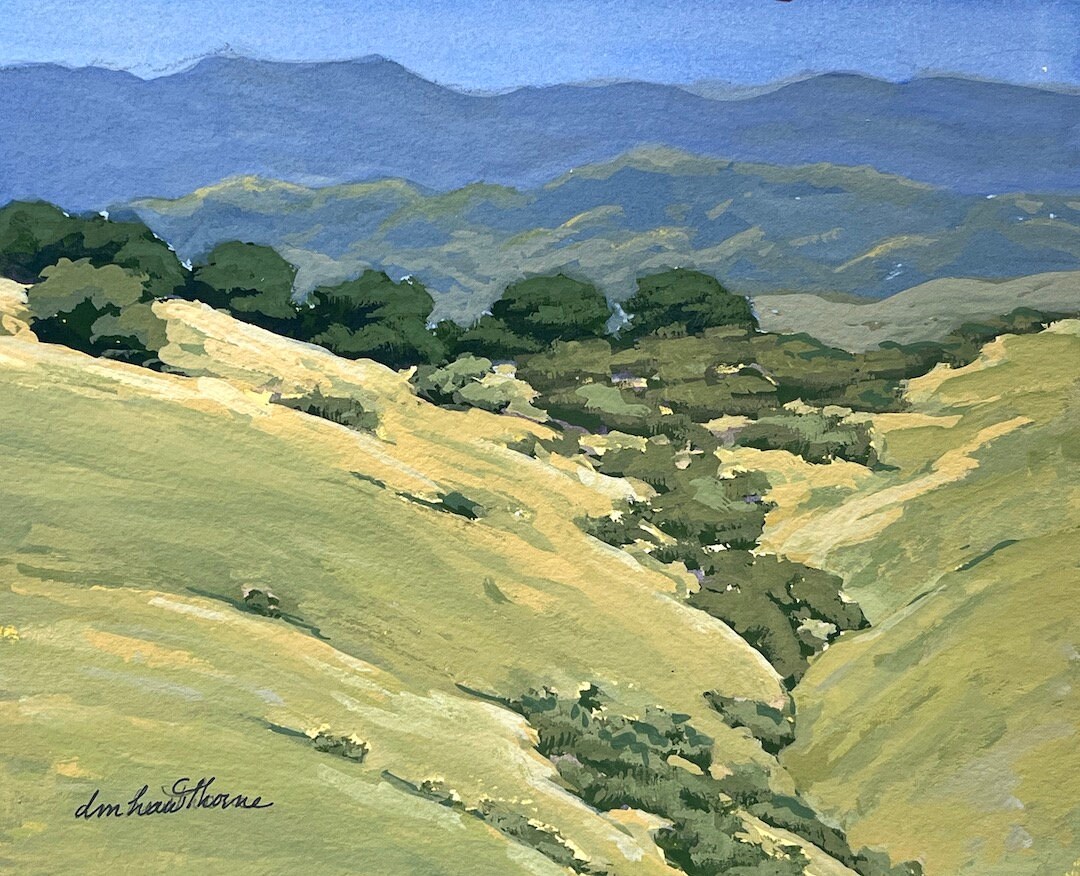 Passing Over is an Original Gouache Painting by Dotty Hawthorne - Etsy