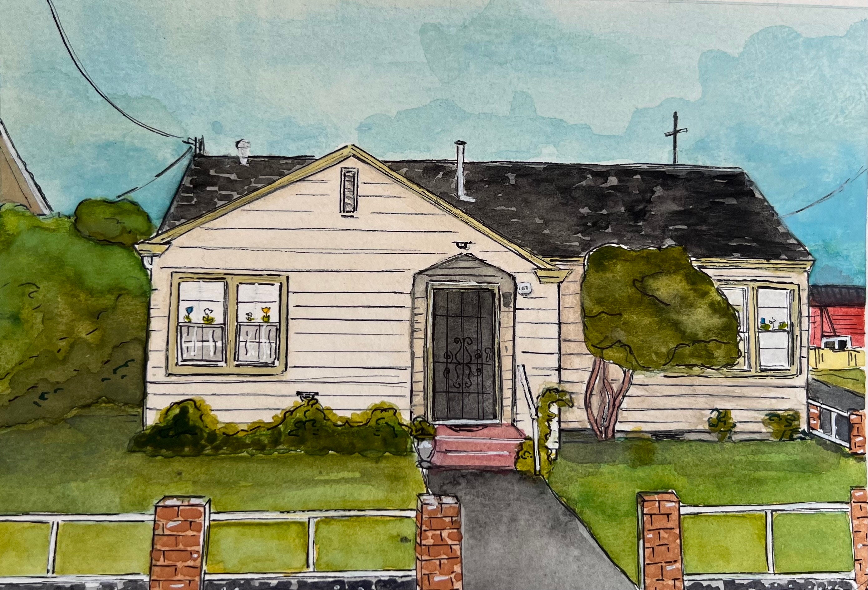 Custom Hand Painted House - Etsy