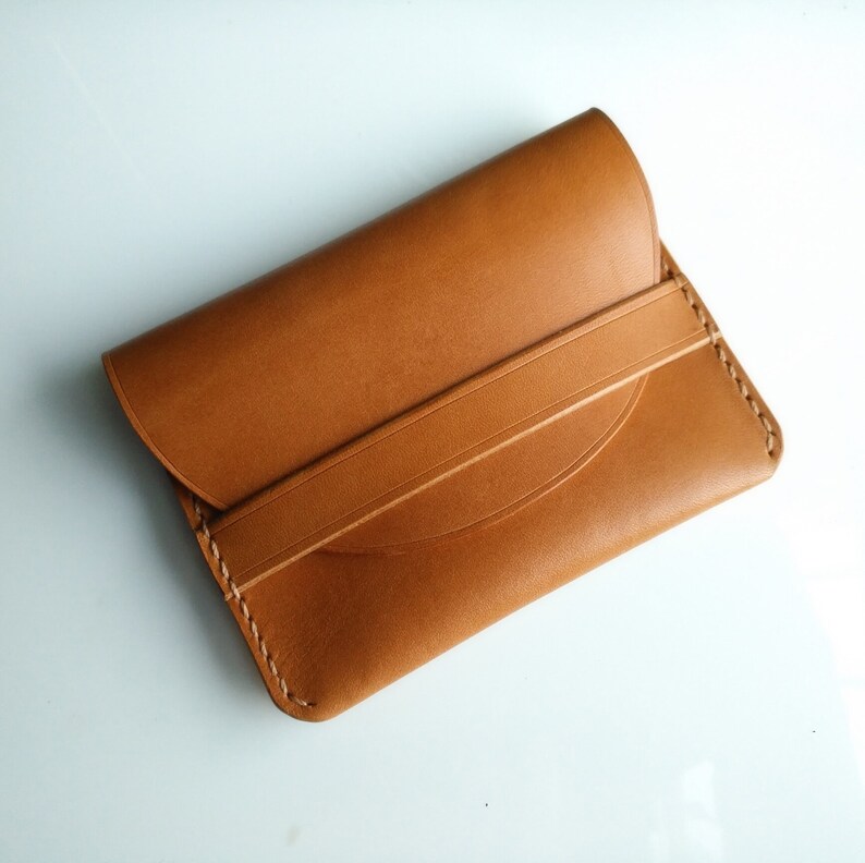 Handmade Leather Card Case, Coin Purse - Etsy