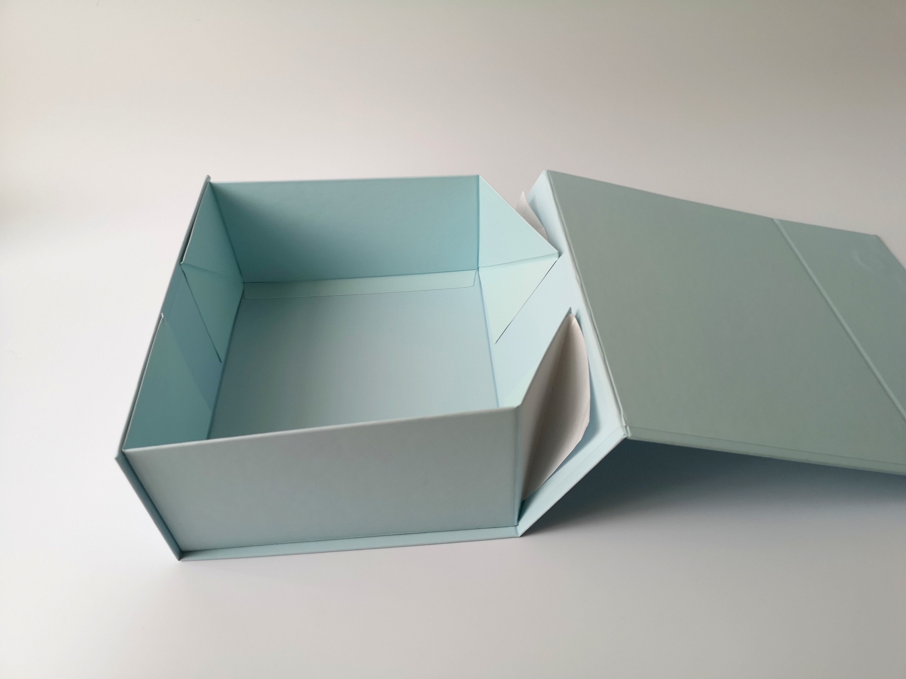 Gift Box Light Blue Magnetic Baby Shower Wedding Bridesmaid | Etsy