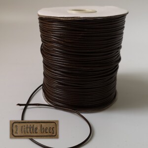 Brown Waxed Polyester Cord 1/1.5/2/3mm Necklace Jewellery Rope String ...