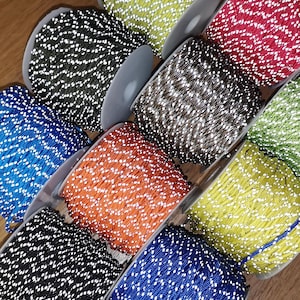 Reflective Paracord 2mm Strong String Cord Camping Outdoors Hiking ...