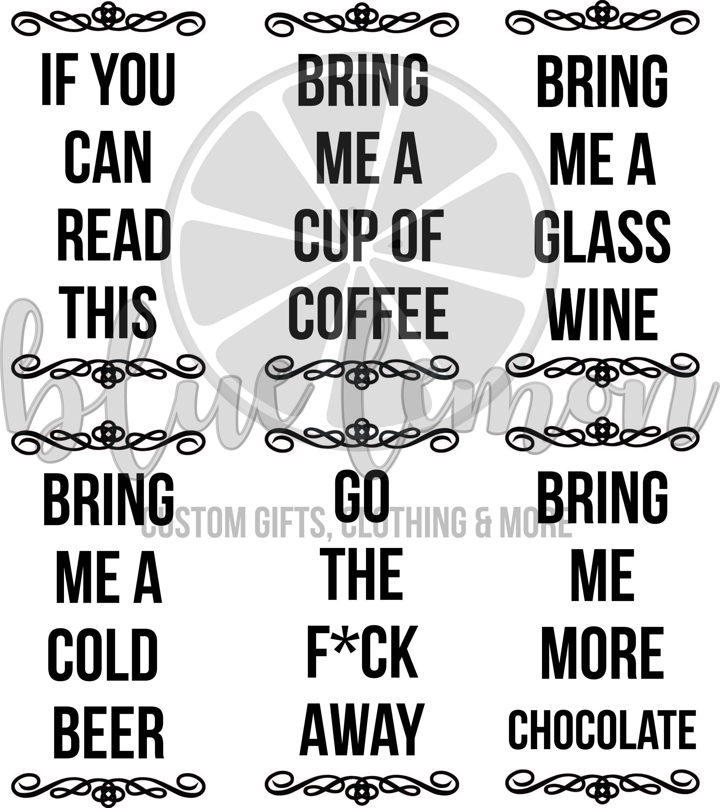 If You Can Read This Multi-pack - Digital Files - Etsy Canada