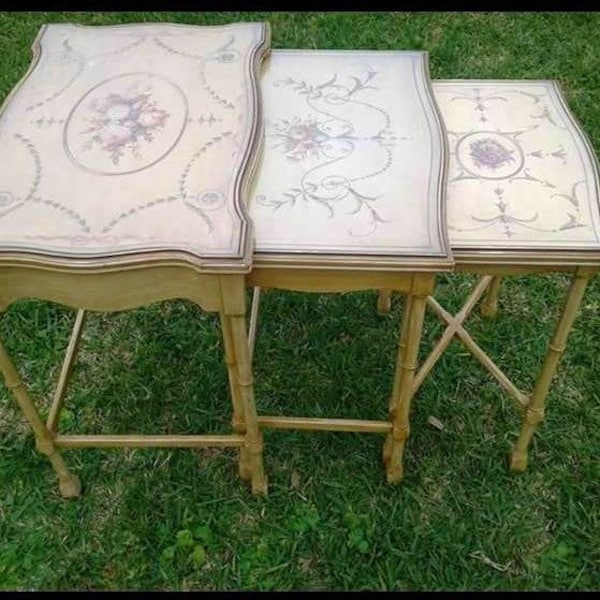 Antique Nesting Tables - Etsy