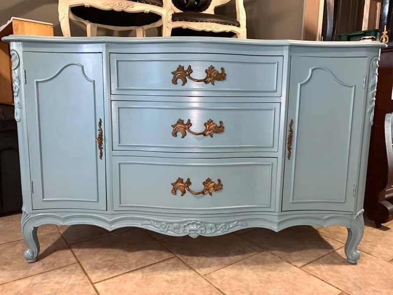Sold-refinished/painted French Buffet/sideboard - Etsy