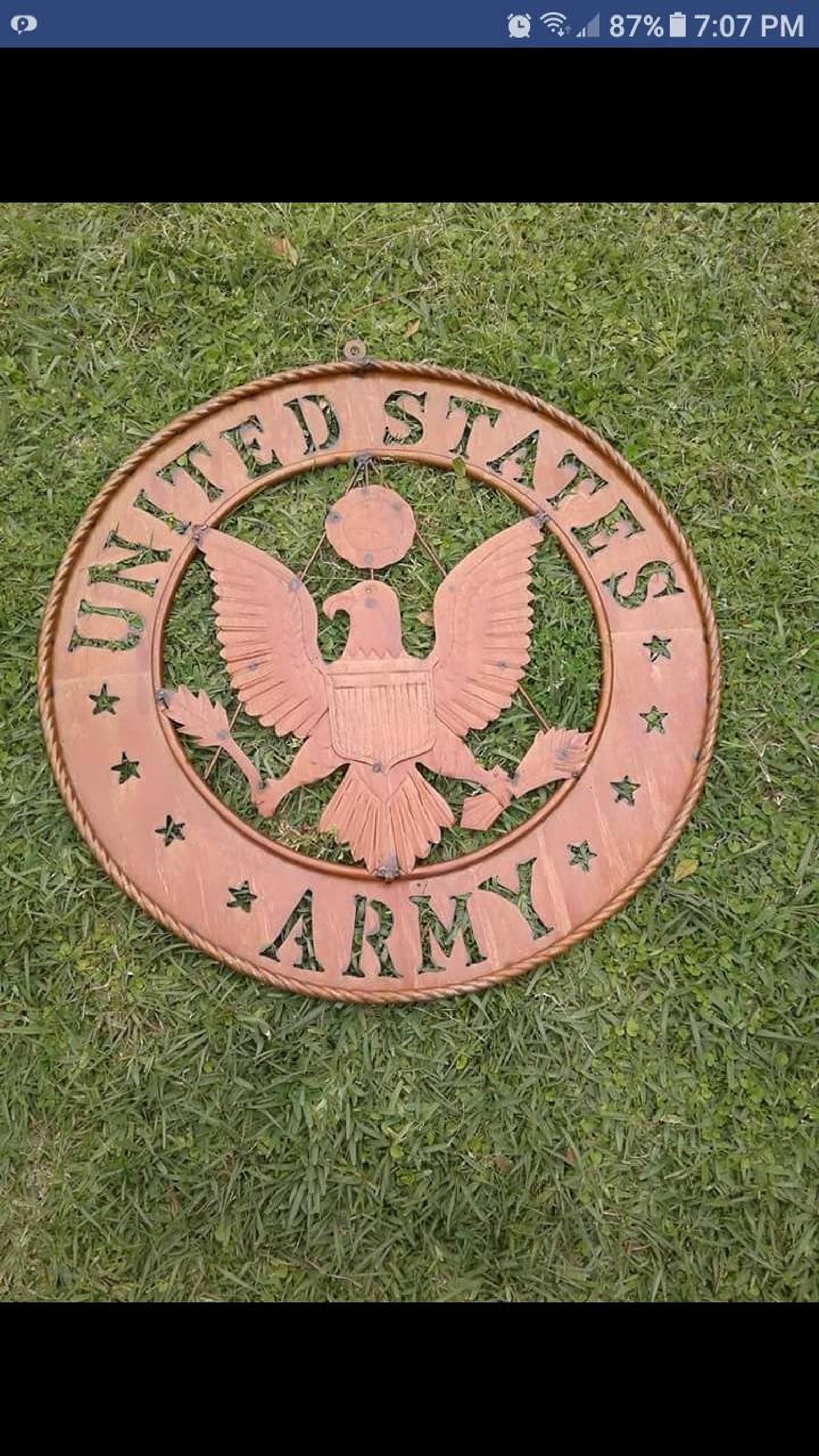 Metal US Army Sign/ Metal Sign/ Wall Decor/ Military Sign - Etsy