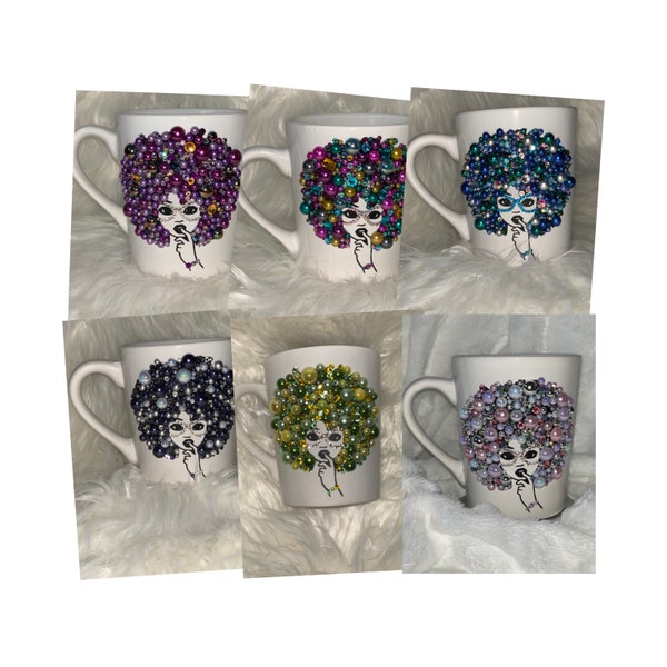 Afro Bling Mug - Etsy