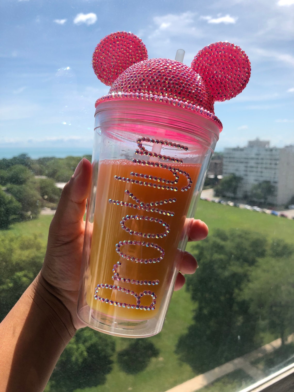 Mouse Ears BLING Cup Clear | Etsy