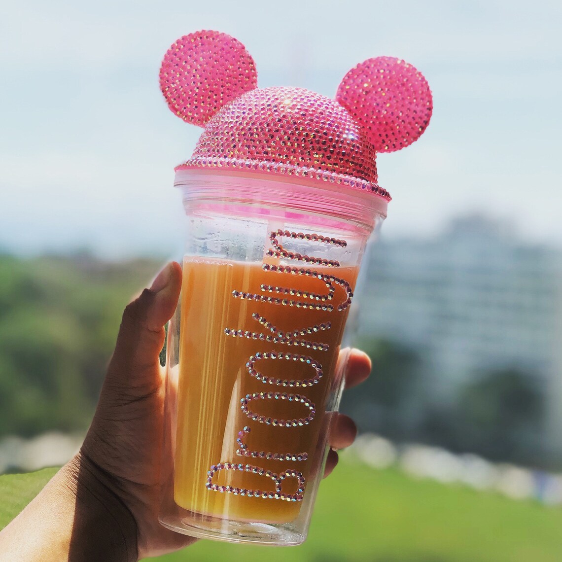 Mouse Ears BLING Cup Clear | Etsy