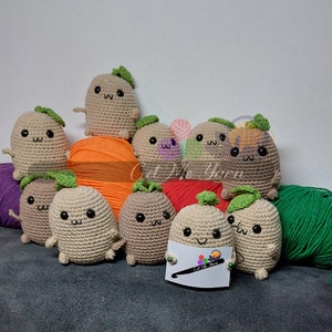 The Happy Potato Gang Crochet Pattern - Etsy