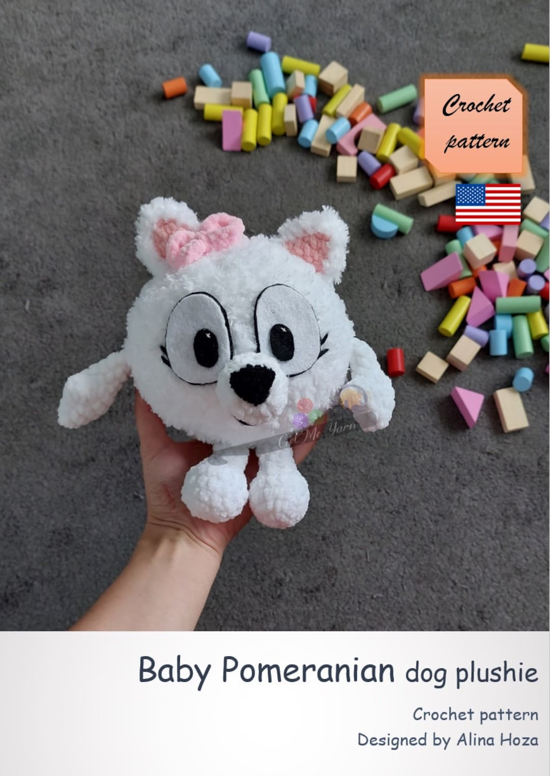 Baby Pomeranian Dog Plushie - CROCHET PATTERN - Etsy