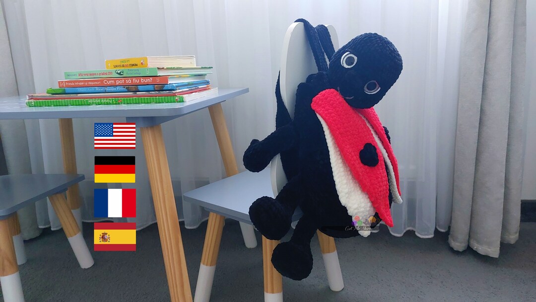 Lilo, the Ladybug - Backpack - Crochet Pattern - Low Sew - Etsy