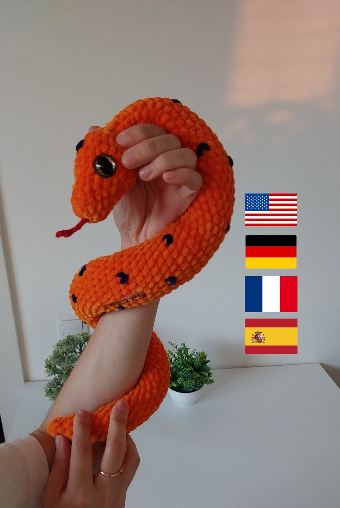 Sneki, the Snake - Crochet Pattern - Etsy