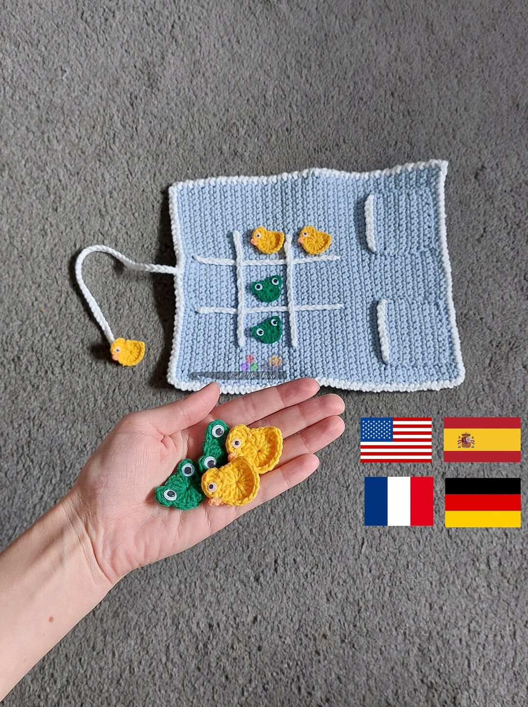 Duck Vs. Frog Tic-tac-toe Game - Crochet Pattern - Etsy